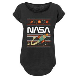 F4NT4STIC Long Cut T-Shirt NASA Isle in schwarz | Gr.: XL