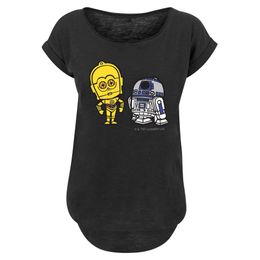 F4NT4STIC T-Shirt Star Wars Resistance Droids Chest Print in schwarz | Gr.: XL