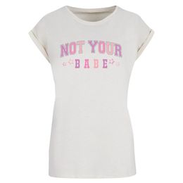 F4NT4STIC T-Shirt Girl Power Not Your Babe Internationaler Frauentag in Whitesand | Gr.: 4XL