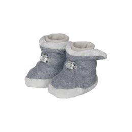 Sterntaler Baby Stiefel in silber melange | Gr.: 22