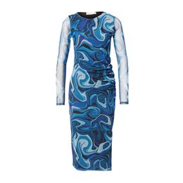 Oasis Kleid Damen Gr&ouml;&szlig;e 38 blau / navy / hellblau Winterkleid