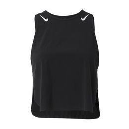Nike Sportshirt 'AeroSwift' Damen Gr&ouml;&szlig;e XL schwarz / wei&szlig;