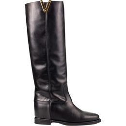 Via Roma 15 Stiefel - Boots Black - Gr. 38,5 (EU) - in Schwarz - f&uuml;r Damen