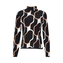 s.Oliver BLACK LABEL Pullover Damen Größe XL dunkelbeige / schwarz / weiß