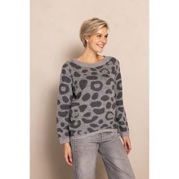 Zhrill Damen Strickpullover &raquo;ZHISABELLA&laquo; Leoparden Muster, Regular Fit S
