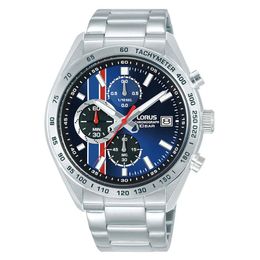 Lorus Herren Lorus Chronograph Quarzuhr, Armbanduhr, Herrenuhr, Edelstahlarmband, analog, Tag