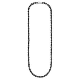 Bruno Banani Edelstahlkette »Schmuck Geschenk Tenniskette« mit Zirkonia (synth.) edelstahlfarben-schwarz Elegante Tenniskette von Bruno Banani
