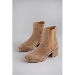 ANISTON SHOES Chelseaboots Stiefelette mit Reißverschluss und Stretcheinsatz - NEUE KOLLEKTION beige 38 38 Modischer Chelseaboots aus der neuen...