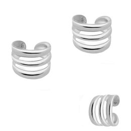 Firetti Paar Ohrklemmen »Schmuck Geschenk Silber 925 Ohrschmuck Ear Cuff« Made in Germany silberfarben 10 mm Tolles Paar Ohrklemmen