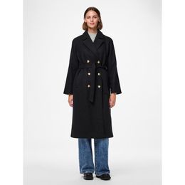 Pieces Damen Pieces Langmantel &raquo;PCMARBEL LONG COAT NOOS&laquo; schwarz M