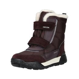 Geox Snowboots »Stiefel Leder/Textil« Burgundy 34 34 Verschluss: Klettverschluss