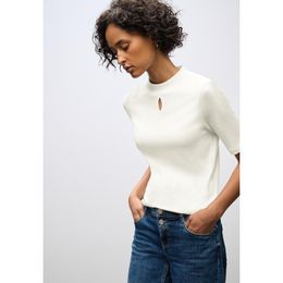 Street One T-Shirt mit Turtleneck und Cut-Out off white 42 42 Damenshirt von Street One