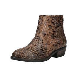 Lazamani Bikerboots &raquo;Stiefelette Leder&laquo; Braun/Schwarz 36 36 Verschluss: Rei&szlig;verschluss