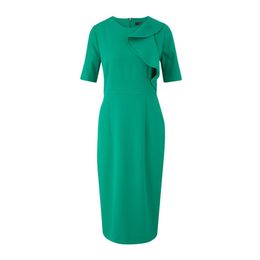 comma, COMMA Kleid Damen Größe 38 grün Winterkleid