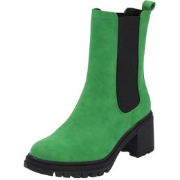 Palado Chelsea Boots 'Thasos 018-1401' Damen Größe 42 grasgrün / schwarz Winterschuhe