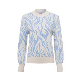 comma, comma casual identity Pullover Damen Gr&ouml;&szlig;e XL ecru / blau