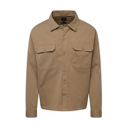 Qs Button Up Shirt male Brown size S