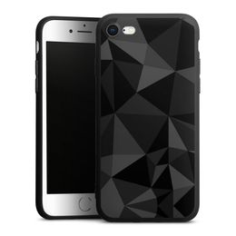DeinDesign iPhone SE (2020) Handy Premium Silikon H&uuml;lle Handyh&uuml;lle schwarz Case Muster Geometric Abstract Silikon Premium Case