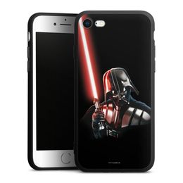 DeinDesign iPhone SE (2022) Handy Premium Silikon H&uuml;lle Handyh&uuml;lle schwarz Case Darth Vader Merchandise Star Wars Silikon Premium Case