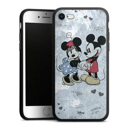 DeinDesign iPhone SE (2022) Handy Premium Silikon H&uuml;lle Handyh&uuml;lle schwarz Case Vintage Disney Silikon Premium Case