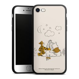 DeinDesign iPhone SE (2020) Handy Premium Silikon H&uuml;lle Handyh&uuml;lle schwarz Case Winnie The Pooh Disney Official Licensed Product Silikon Premium Case