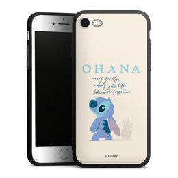 DeinDesign iPhone SE (2020) Handy Premium Silikon H&uuml;lle Handyh&uuml;lle schwarz Case Disney Official Licensed Product Lilo & Stitch Silikon Premium Case