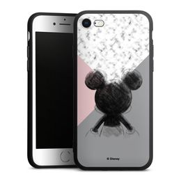 DeinDesign iPhone SE (2020) Handy Premium Silikon H&uuml;lle Handyh&uuml;lle schwarz Case Marble Disney Mickey Mouse Silikon Premium Case