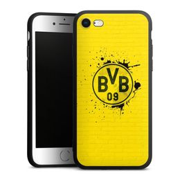 DeinDesign iPhone SE (2020) Handy Premium Silikon H&uuml;lle Handyh&uuml;lle schwarz Case Borussia Dortmund Official Licensed Product Bvb Silikon Premium Case
