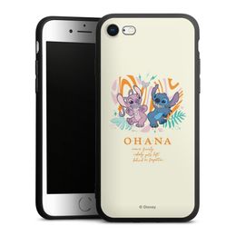 DeinDesign iPhone SE (2020) Handy Premium Silikon H&uuml;lle Handyh&uuml;lle schwarz Case Lilo & Stitch Official Licensed Product Disney Silikon Premium Case