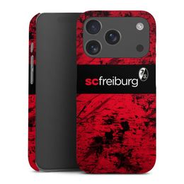 DeinDesign iPhone 17 Pro Handy Premium Case Smartphone Handyh&uuml;lle Schutzh&uuml;lle matt Official Licensed Product Sc Freiburg Logo Premium Case
