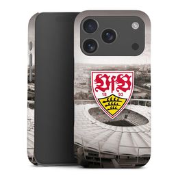 DeinDesign iPhone 17 Pro Handy Premium Case Smartphone Handyh&uuml;lle Schutzh&uuml;lle matt Official Licensed Product Vfb Stuttgart Stadium Premium Case