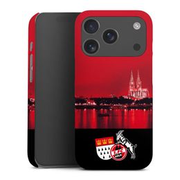 DeinDesign iPhone 17 Pro Handy Premium Case Smartphone Handyh&uuml;lle Schutzh&uuml;lle matt 1. Fc K&ouml;ln Skyline Official Licensed Product Premium Case