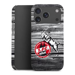 DeinDesign iPhone 17 Pro Handy Premium Case Smartphone Handyh&uuml;lle Schutzh&uuml;lle matt 1. Fc K&ouml;ln Wooden Look Official Licensed Product Premium Case