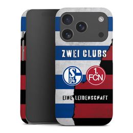 DeinDesign iPhone 17 Pro Handy Premium Case Smartphone Handyh&uuml;lle Schutzh&uuml;lle matt Friendship 1. Fc N&uuml;rnberg Fc Schalke 04 Premium Case