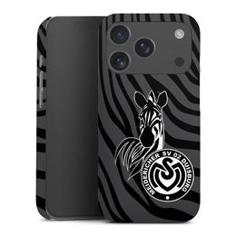 DeinDesign iPhone 17 Pro Handy Premium Case Smartphone Handyh&uuml;lle Schutzh&uuml;lle matt Zebra Msv Duisburg Muster Premium Case