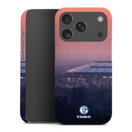 DeinDesign iPhone 17 Pro Handy Premium Case Smartphone Handyh&uuml;lle Schutzh&uuml;lle matt Fc Schalke 04 Official Licensed Product Stadium Premium Case