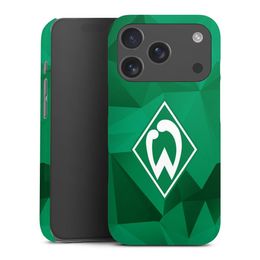 DeinDesign iPhone 17 Pro Handy Premium Case Smartphone Handyh&uuml;lle Schutzh&uuml;lle matt Camouflage Sv Werder Bremen Official Licensed Product Premium Case