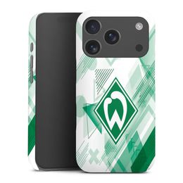 DeinDesign iPhone 17 Pro Handy Premium Case Smartphone Handyh&uuml;lle Schutzh&uuml;lle matt Official Licensed Product Sv Werder Bremen Muster Premium Case