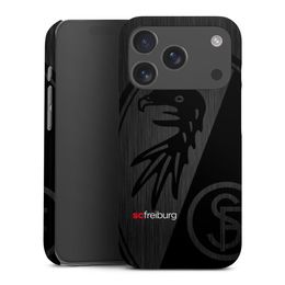 DeinDesign iPhone 17 Pro Handy Premium Case Smartphone Handyh&uuml;lle Schutzh&uuml;lle matt Sc Freiburg Metallic Look Official Licensed Product Premium Case