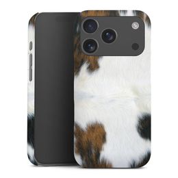DeinDesign iPhone 17 Pro Handy Premium Case Smartphone Handyh&uuml;lle Schutzh&uuml;lle matt Cow Fur Cow Skin Premium Case