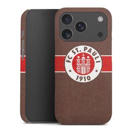 DeinDesign iPhone 17 Pro Handy Premium Case Smartphone Handyh&uuml;lle Schutzh&uuml;lle matt Fc St. Pauli Logo Official Licensed Product Premium Case