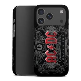 DeinDesign iPhone 17 Pro Handy Premium Case Smartphone Handyh&uuml;lle Schutzh&uuml;lle matt Merchandise Black Ice Acdc Premium Case