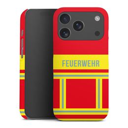 DeinDesign iPhone 17 Pro Handy Premium Case Smartphone Handyh&uuml;lle Schutzh&uuml;lle matt Fire Fighters Life Saver Fire Fighter Premium Case