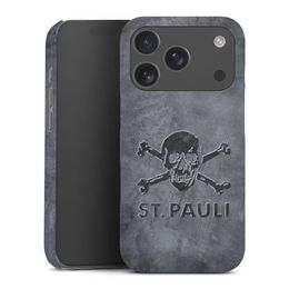 DeinDesign iPhone 17 Pro Handy Premium Case Smartphone Handyh&uuml;lle Schutzh&uuml;lle matt Logo Fc St. Pauli Concrete Premium Case
