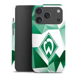 DeinDesign iPhone 17 Pro Handy Premium Case Smartphone Handyh&uuml;lle Schutzh&uuml;lle matt Tarnmuster Sv Werder Bremen Official Licensed Product Premium Case
