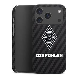 DeinDesign iPhone 17 Pro Handy Premium Case Smartphone Handyh&uuml;lle Schutzh&uuml;lle matt Borussia M&ouml;nchengladbach Carbon Gladbach Premium Case
