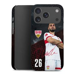 DeinDesign iPhone 17 Pro Handy Premium Case Smartphone Handyh&uuml;lle Schutzh&uuml;lle matt Official Licensed Product Deniz Undav Vfb Stuttgart Premium Case