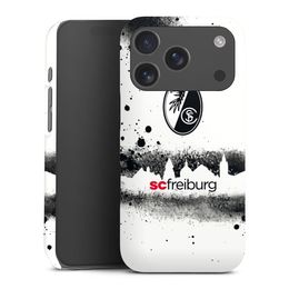 DeinDesign iPhone 17 Pro Handy Premium Case Smartphone Handyh&uuml;lle Schutzh&uuml;lle matt Skyline Sc Freiburg Logo Premium Case
