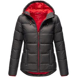 Outdoorjacke Marikoo "Leandraa", Damen, Gr. 36, grau (anthrazit), Obermaterial: 100% Nylon, Innenmaterial: 100% Polyester, Futter & Wattierung: 100% Polyester, Ärmelfutter: 100% Polyester, Jacken, mit Kapuze