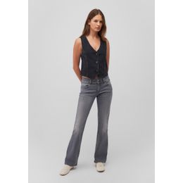Jeansjacke Mavi "VELA", Damen, Gr. L, schwarz (schwarz smoke denim), 99% Baumwolle, 1% Elasthan, figurbetont, ohne Ausschnitt, Jacken, Jeansweste